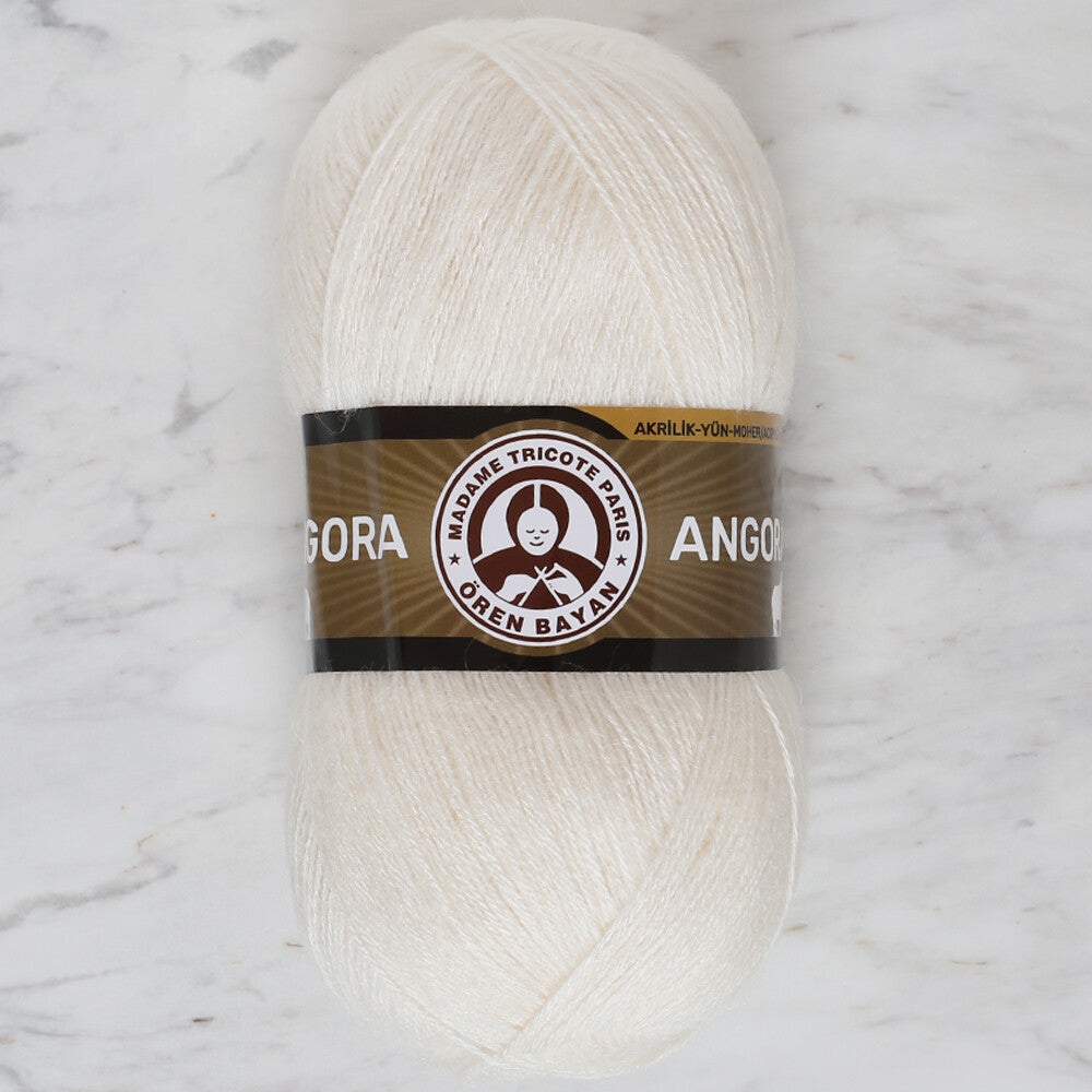 Ören Bayan Angora Krem El Örgü İpi - 004 – Hobium
