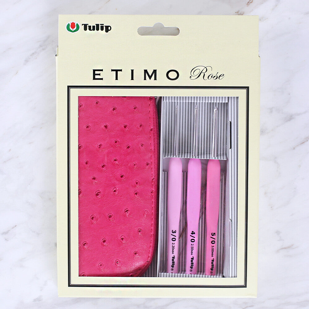 Tulip Etimo Rose Pembe Çantalı Yün Tığ Seti - Ter-15s – Hobium